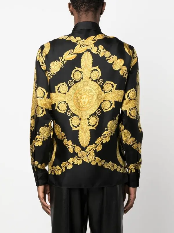 Versace Maschera Baroque Silk Shirt