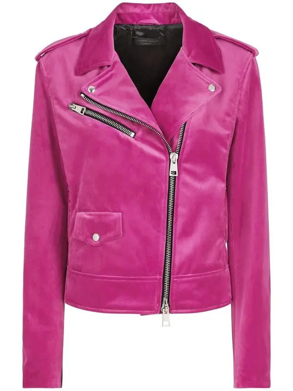 GIUSEPPE ZANOTTI Amelia Biker Jacket - Pink