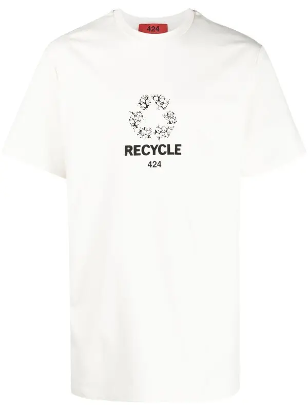 424 Graphic Logo Print T-shirt - White