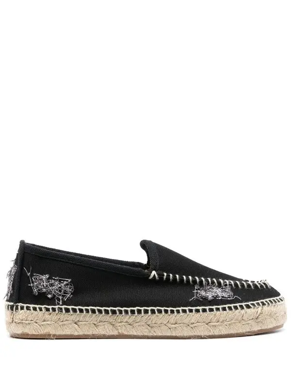 MAISON MARGIELA Embroidered Canvas Espadrilles