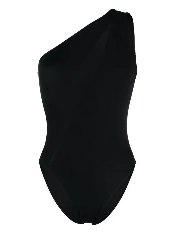 Versace One-shoulder Swimsuit - Black
