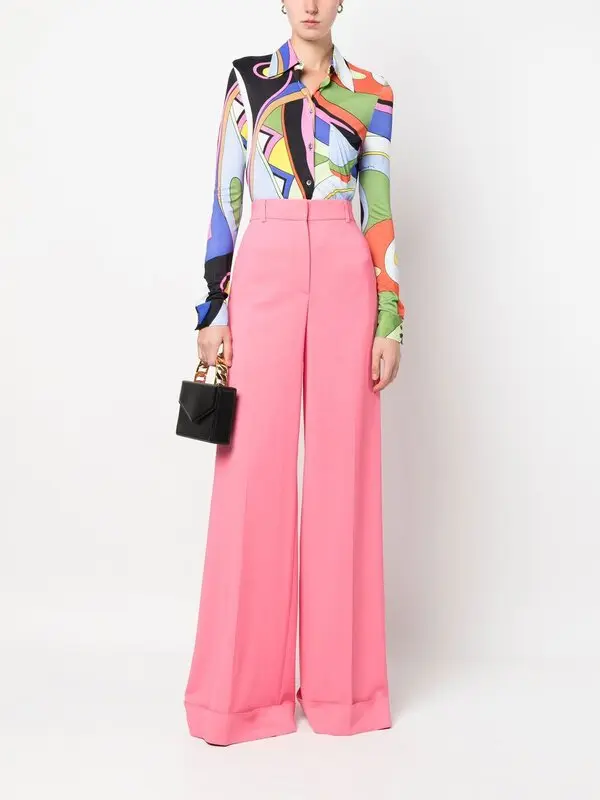 Moschino High-waisted Palazzo Trousers