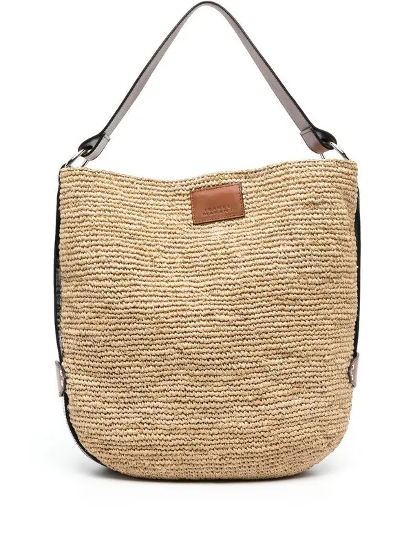 Isabel Marant Étoile Bayia Raffia Tote Bag - Neutrals