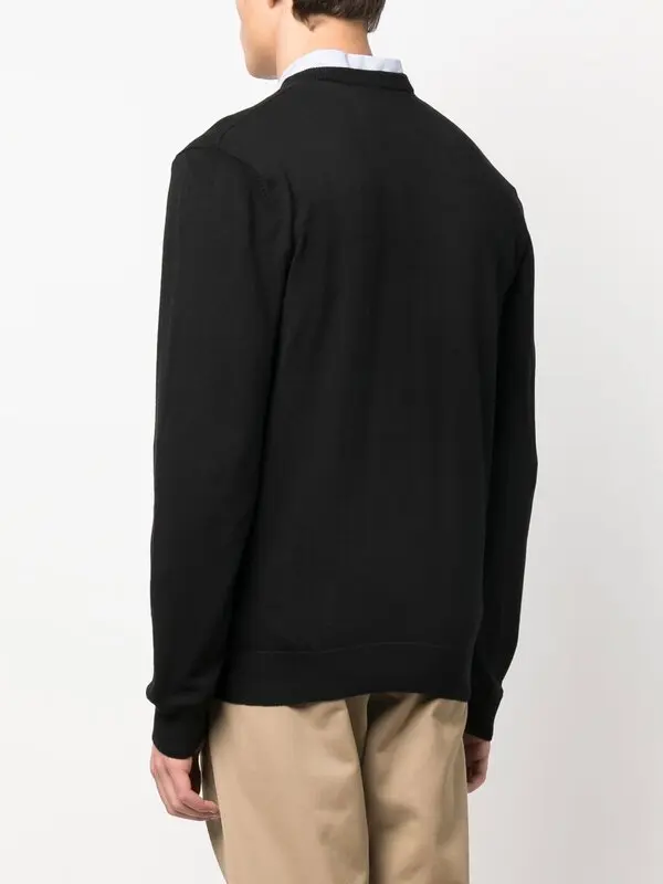 Carhartt Work In Progress Logo-embroidered Crew Neck Jumper - Black