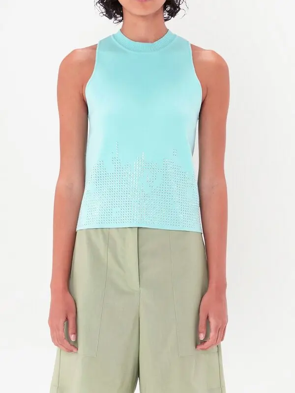 JW Anderson Studded Tank Top - Blue