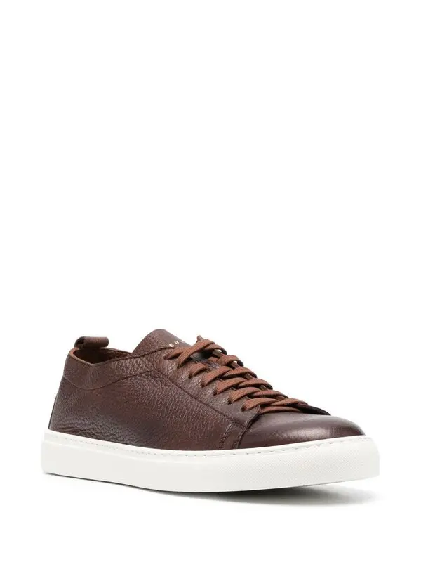 HENDERSON BARACCO Leather Low-top Sneakers - Brown