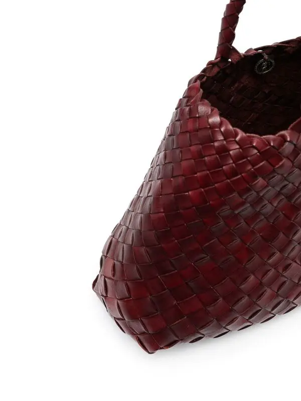 Dragon Diffusion Woven Leather Shoulder Bag