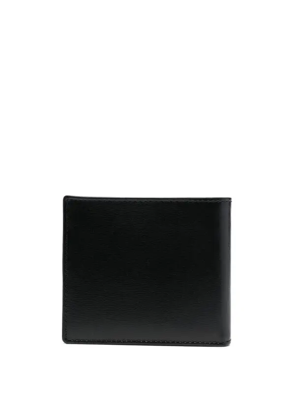 TOD'S Bi-fold Leather Wallet - Black