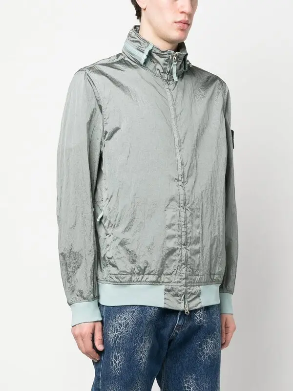 Stone Island Compass-patch Bomber Jacket - Grey