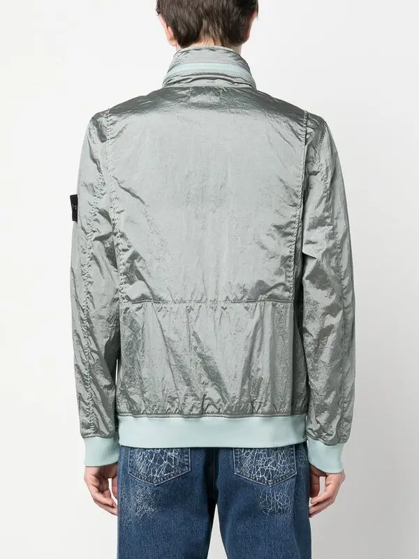 Stone Island Compass-patch Bomber Jacket - Grey