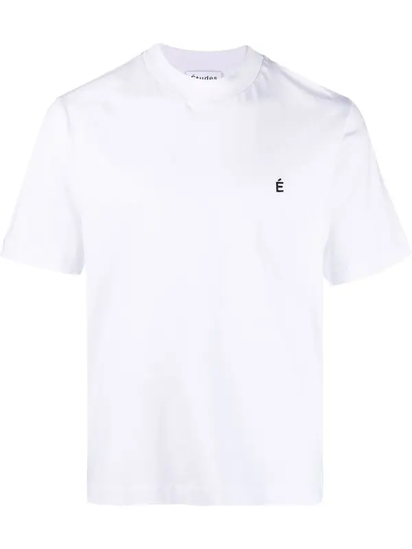 Études Studio Logo-embroidered Organic Cotton T-shirt - White