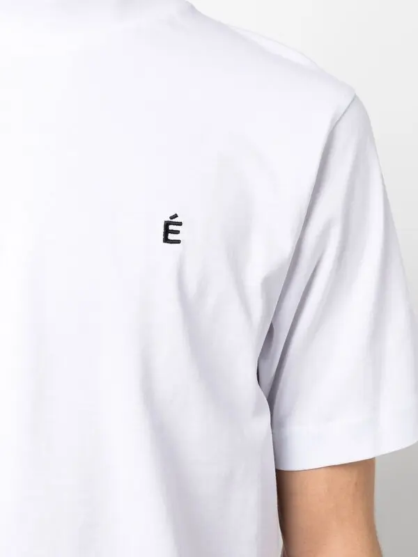 Études Studio Logo-embroidered Organic Cotton T-shirt - White