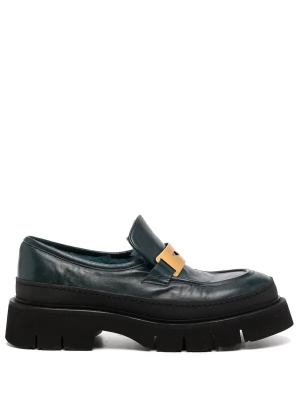 MADISON MAISON Lug-sole Loafers - Green