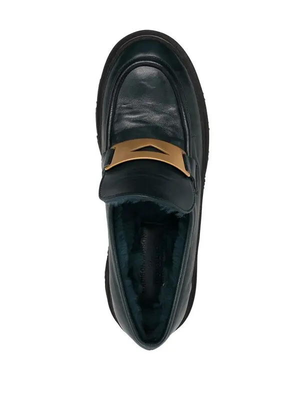 MADISON MAISON Lug-sole Loafers - Green