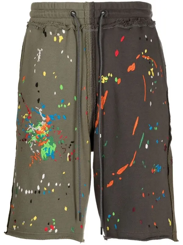 MOSTLY HEARD RARELY SEEN Panelled Embroidered Shorts