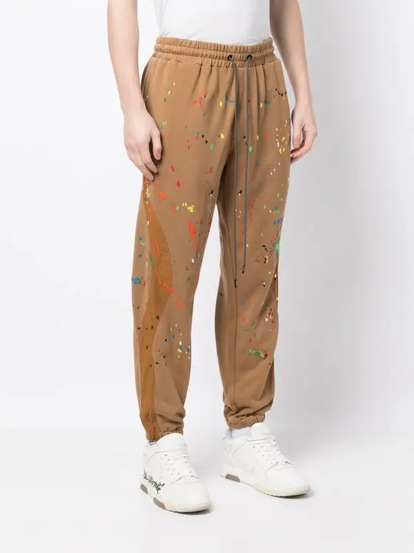 MOSTLY HEARD RARELY SEEN Warped Paint-embroidered Track Pants