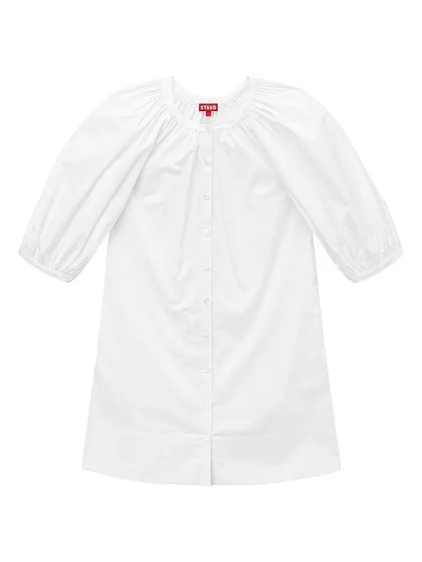 Staud Mini Vincent Dress - White