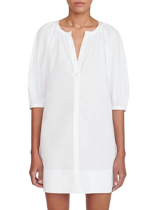 Staud Mini Vincent Dress - White