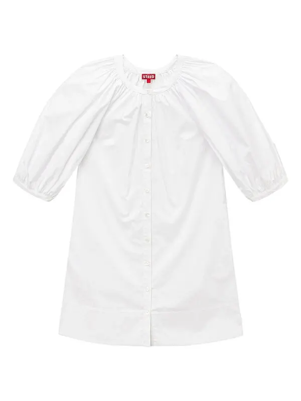 Staud Mini Vincent Dress - White