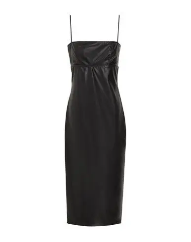 8 BY YOOX Open Back Slip Midi Dress Polyurethane