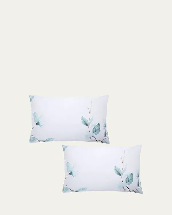 THE LINO Japan 500-thread Count Pillowcase Pair - Aqua
