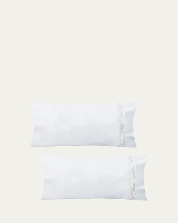 THE LINO Essential Embroidered Pillowcase Pair - Yellow