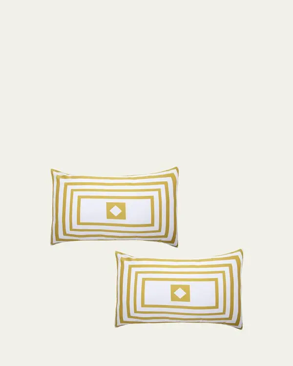 THE LINO Essential Multi Standard Shams, Set Of 2 - Yellow