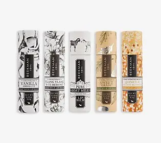 BEEKMAN 1802 5-piece Goat Milk Lip Balms - One-color