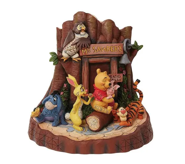 JIM SHORE Enesco Disney Traditions Pooh Carved Heart - One-color
