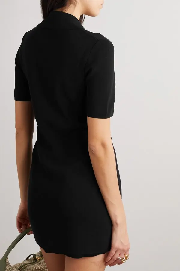 Matteau Knitted Mini Dress In Black - 50% Off | Editorialist