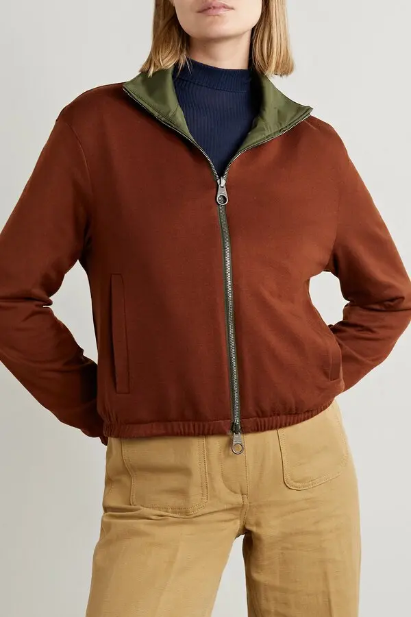 Loro Piana Reversible Shell And Cashmere Bomber Jacket - Green