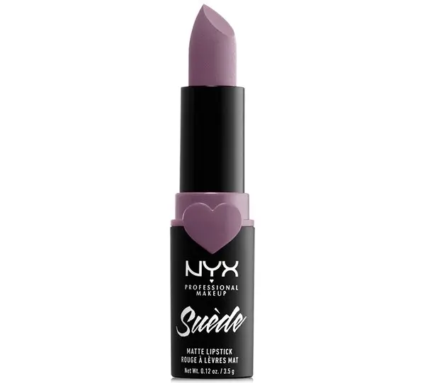 NYX PROFESSIONAL MAKEUP Suede Matte Lipstick - Violet Smoke (pastel Grey Purple)