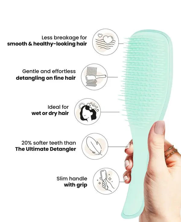 TANGLE TEEZER The Ultimate Detangler Fine Fragile Hair Brush - Mint