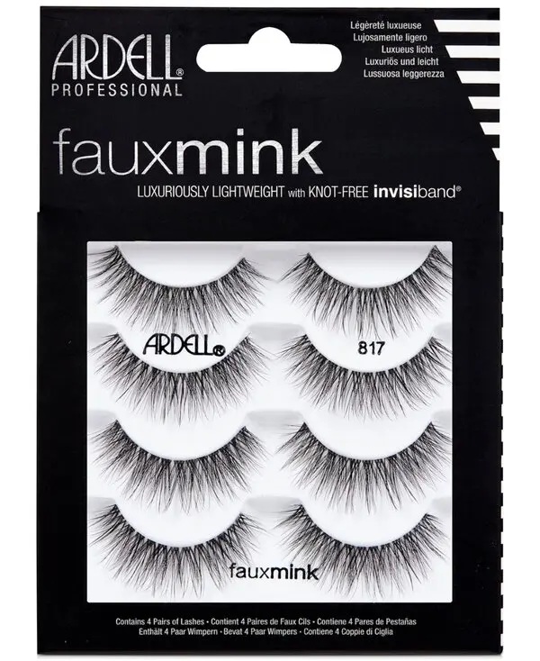 ARDELL Faux Mink Lashes 817 4-pack - No Color