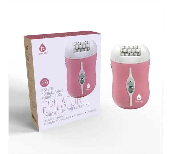 PURSONIC Rechargeable Epilator - Pink