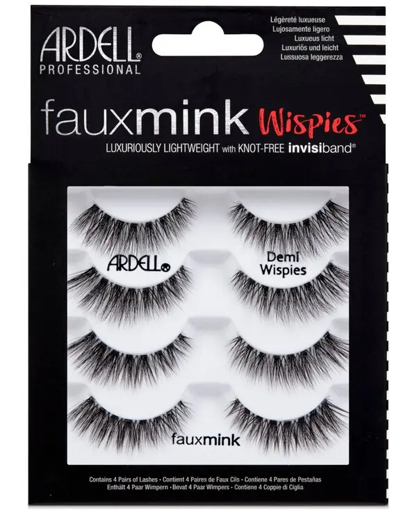 ARDELL Faux Mink Lashes -demi Wispies 4-pack - No Color