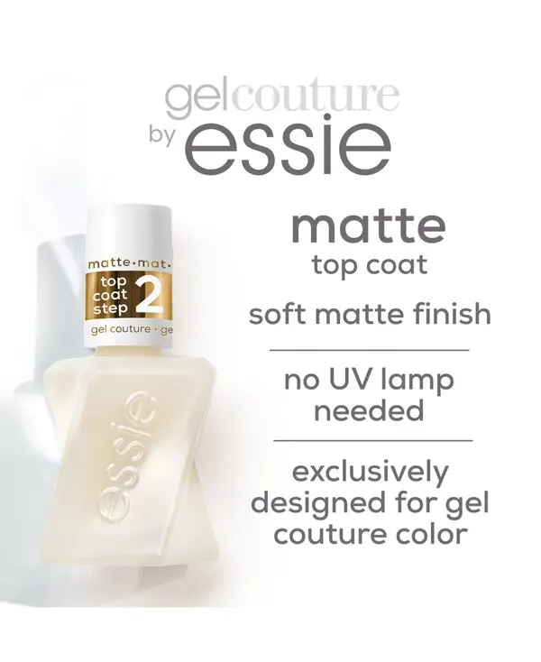 Essie Gel Couture Matte Top Coat - Clear