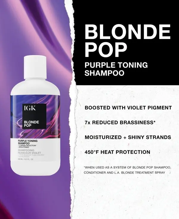 IGK Blonde Pop Shampoo