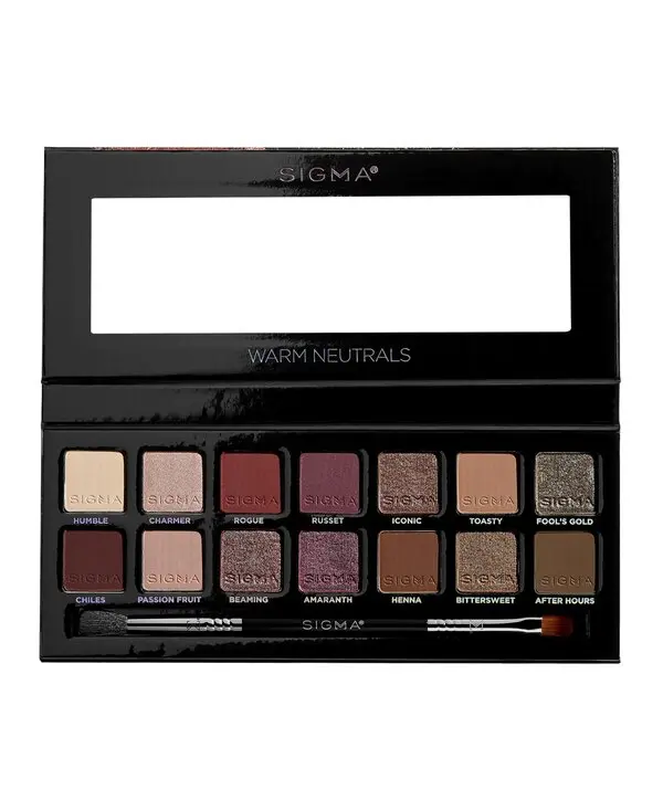 SIGMA BEAUTY Warm Neutrals Eyeshadow Palette - No Color