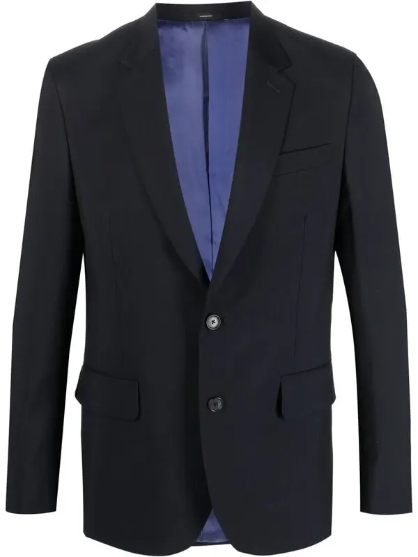 Paul Smith V-neck Classic-lapel Blazer - Blue