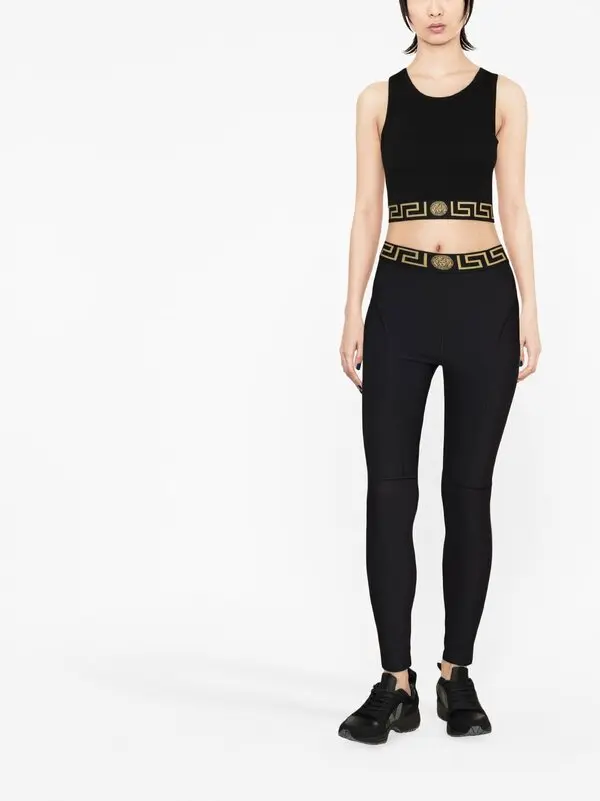 Versace Logo-waistband Leggings