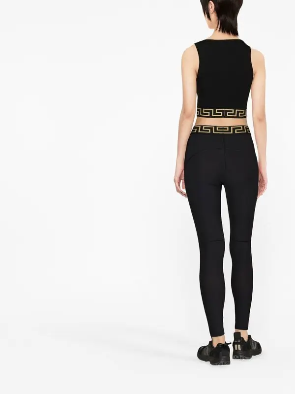 Versace Logo-waistband Leggings