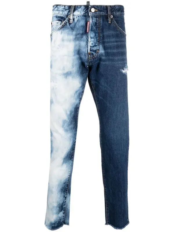 Dsquared2 Washed Denim Straight-leg Jeans