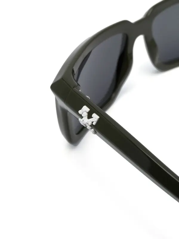 Off-White Portland Square-frame Sunglasses - Green