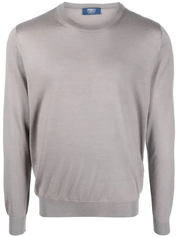 Fedeli Crew-neck Jumper - Grey