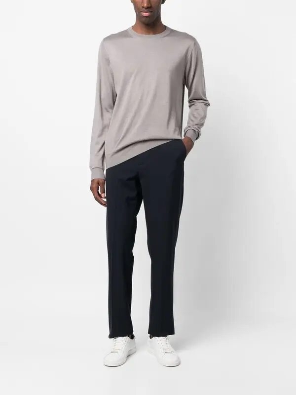 Fedeli Crew-neck Jumper - Grey