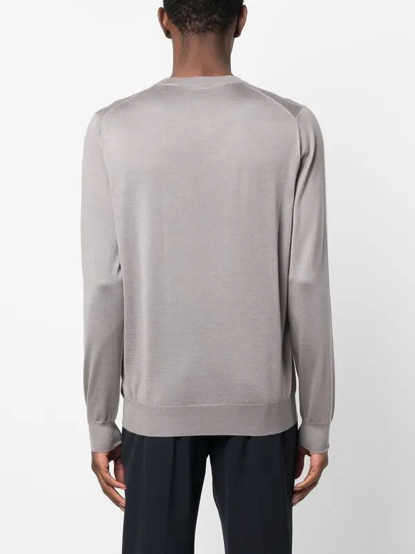 Fedeli Crew-neck Jumper - Grey
