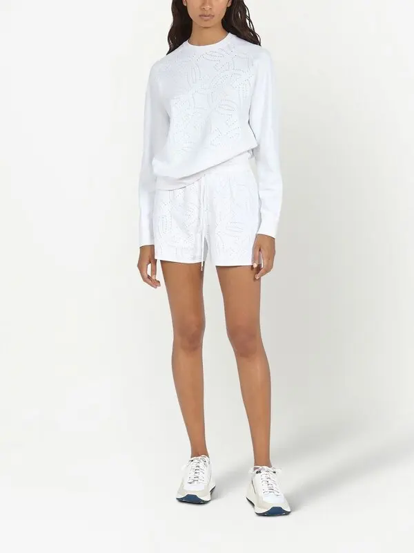 FERRAGAMO Perforated Crew Neck Jumper