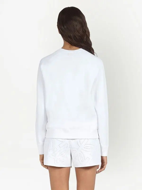 FERRAGAMO Perforated Crew Neck Jumper