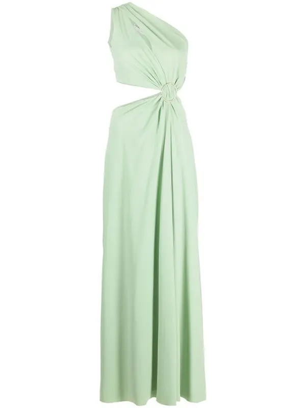 Chiara Boni La Petite Robe One-Shoulder Maxi Dress In Green - 62% Off |  Editorialist